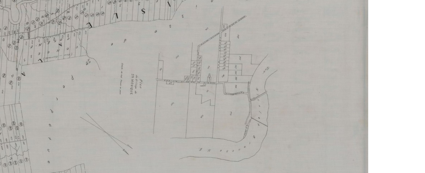 Plan officiel de la paroisse de Sainte-Monique, comté de Nicolet [et ...